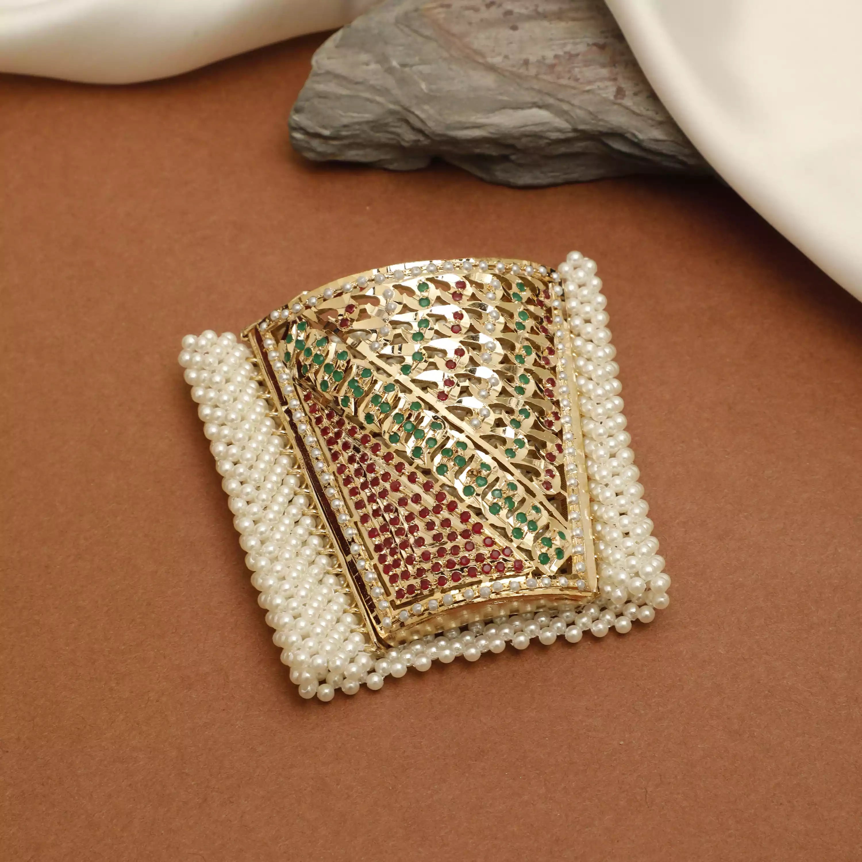 RUBY EMERALD WRISTPIECE – Caratcharm